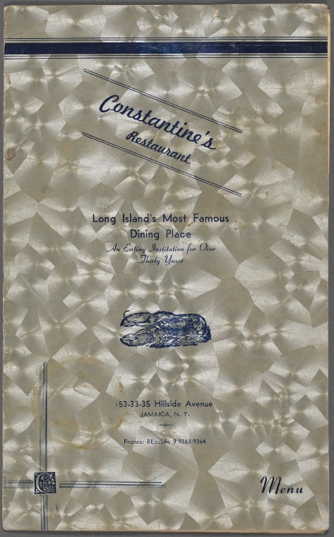 Constantine's Restaurant - NYPL Digital Collections