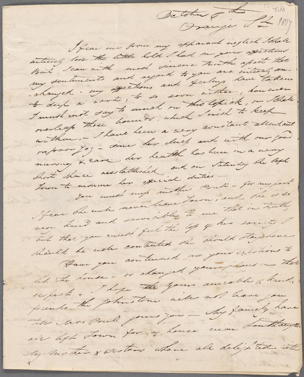 Autograph letter signed to Augusta White, 6 October 1817 - NYPL Digital ...