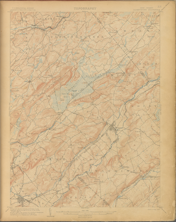 Hackettstown, survey of 1881-83, ed. of 1905. - NYPL Digital Collections