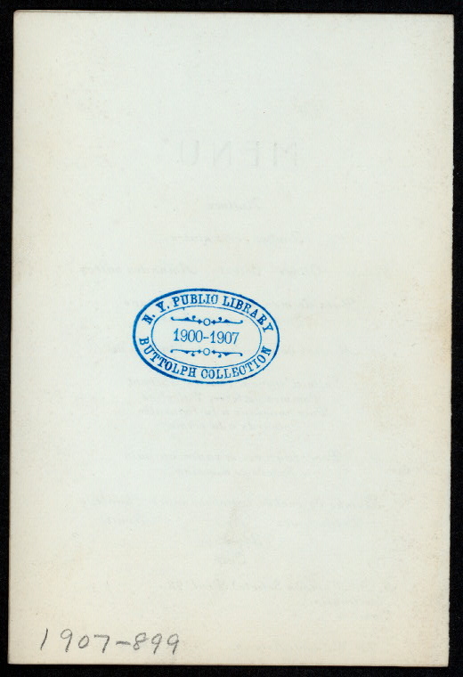 DINNER TO HER BRIDESMAIDS [held by] LOUISE CLOVER BOLDT [at] THE WALDOF ...