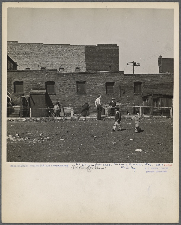 Children at play in slum area. St. Louis, Mo. 1936 - NYPL Digital ...