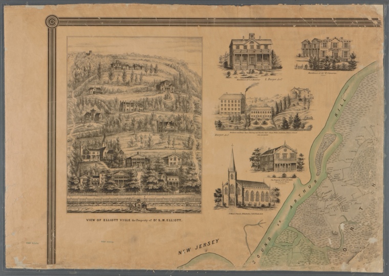 Map of Staten Island, or Richmond County, New York - NYPL Digital ...