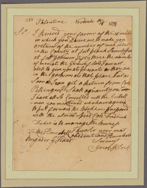 Letter to Edward Hand - NYPL Digital Collections