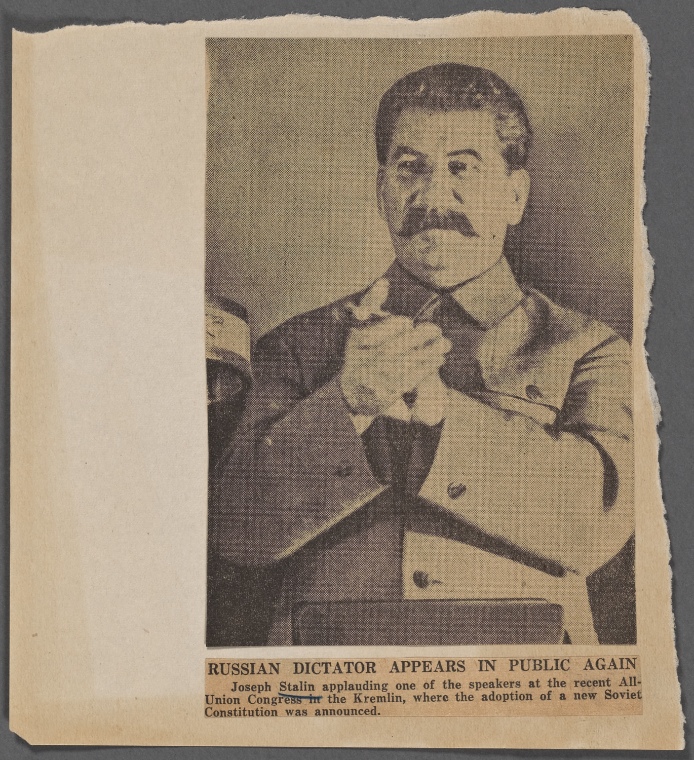 Russian dictator appears in public again. Joseph Stalin applauding one ...
