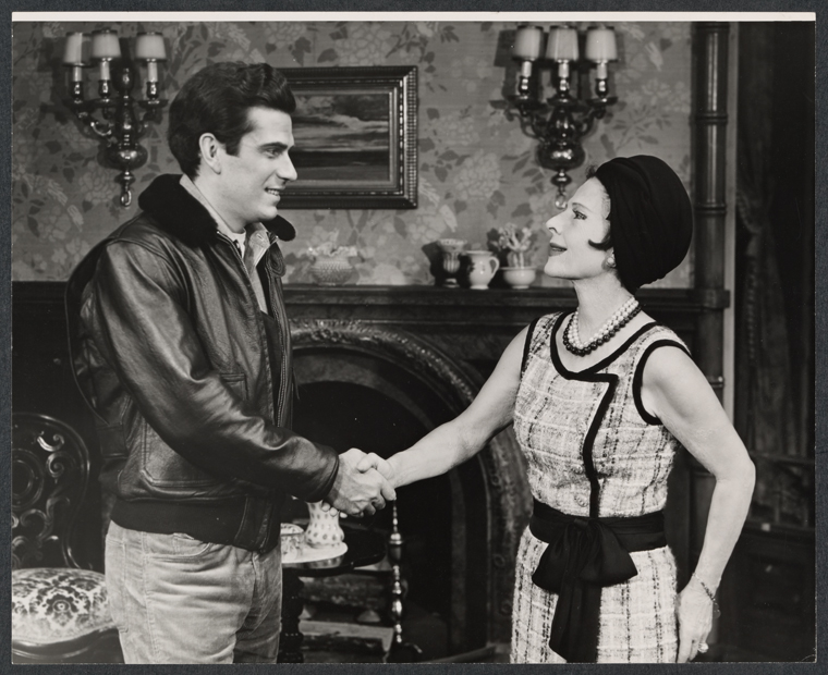 Jack Ryland and Ruth Gordon in the stage production A Very Rich Woman ...