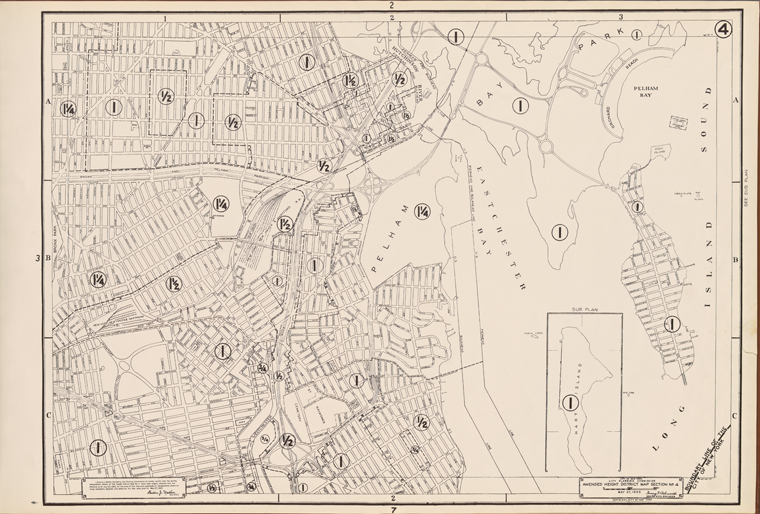 Height Zoning Map Section No. 4 - NYPL Digital Collections