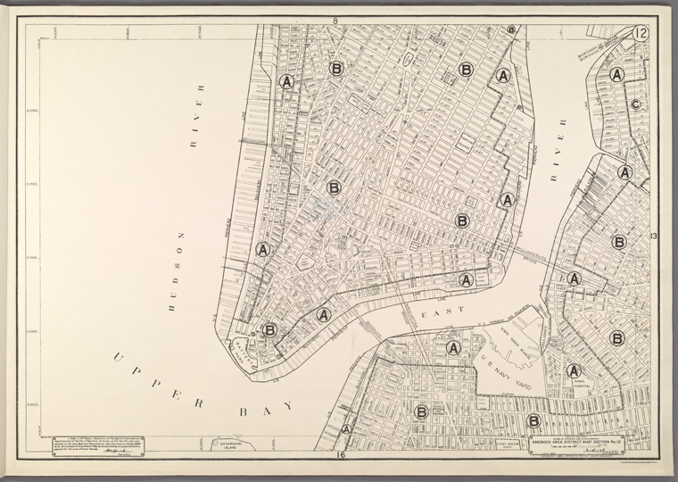Area District Map Section No. 12 - NYPL Digital Collections