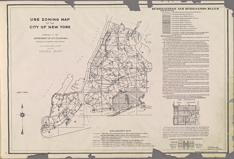 Use Zoning Map. City of New York. - NYPL Digital Collections