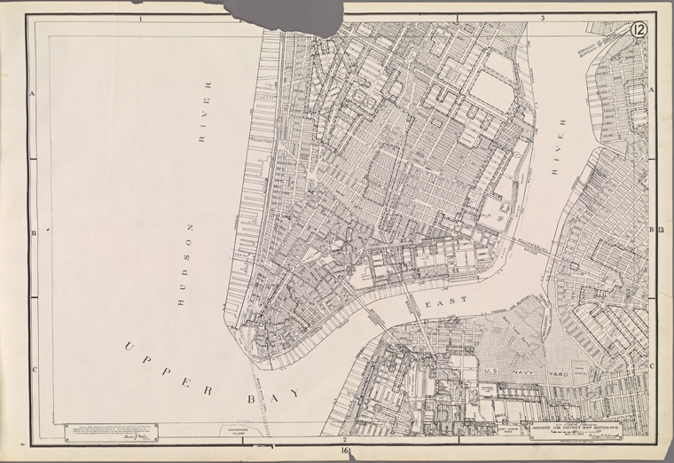 Use Zoning Map Section No. 12 - NYPL Digital Collections