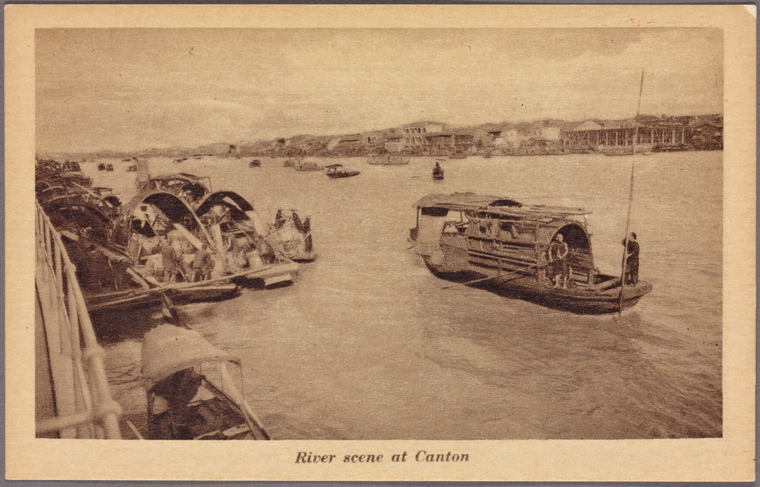 River scene at Canton. - NYPL Digital Collections