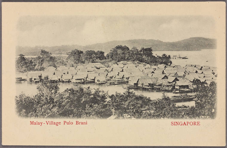 Malay - village Pulo Brani Singapore. - NYPL Digital Collections
