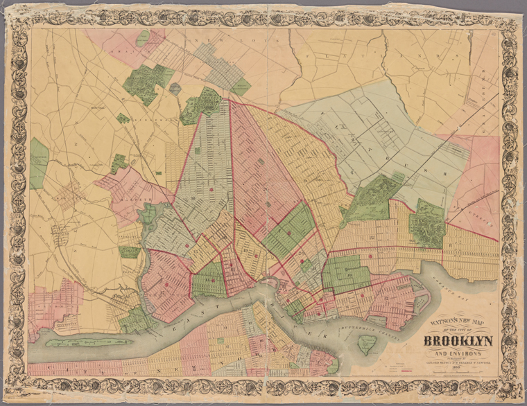 Map of the city of Brooklyn, 1869 - NYPL Digital Collections