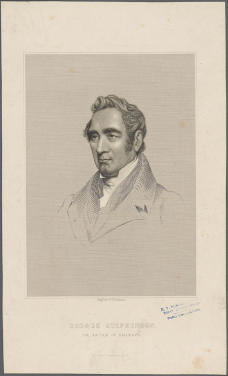 George Stephenson. The father of railways - NYPL Digital Collections