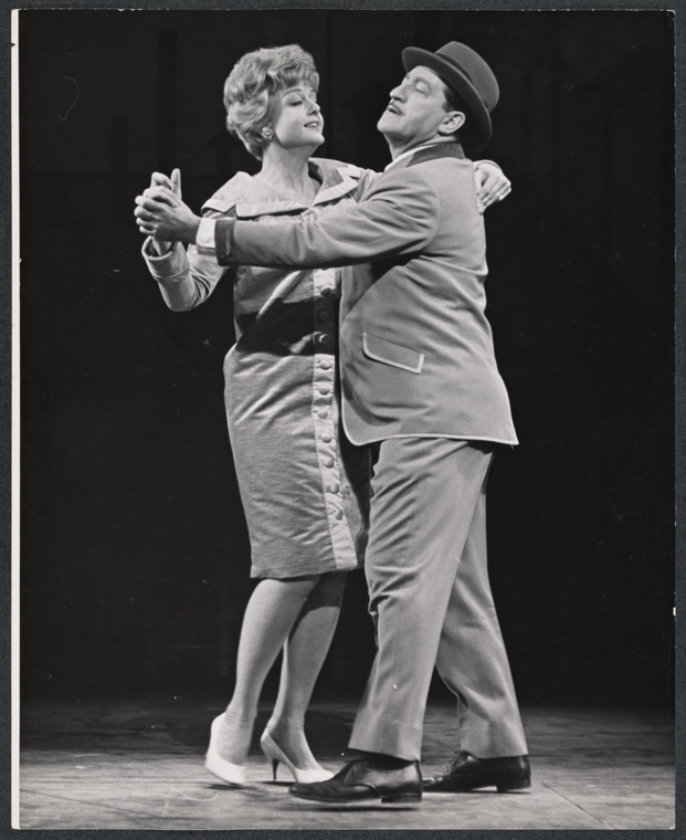 Angela Lansbury and Henry Lascoe in the stage production Anyone Can ...