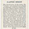 Clapton Orient. - NYPL Digital Collections