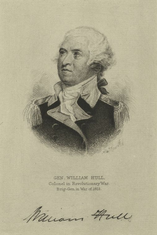 General William Hull, colonel in Revolutionary War, brig-gen. in War of ...