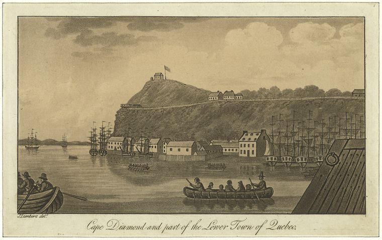 Cape Diamond and part of the lower town of Quebec - NYPL Digital ...