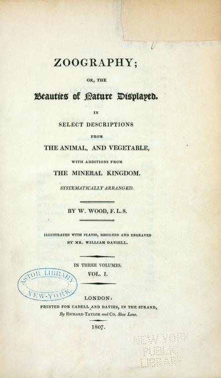 Zoography: or, The beauties of nature displayed - NYPL Digital Collections