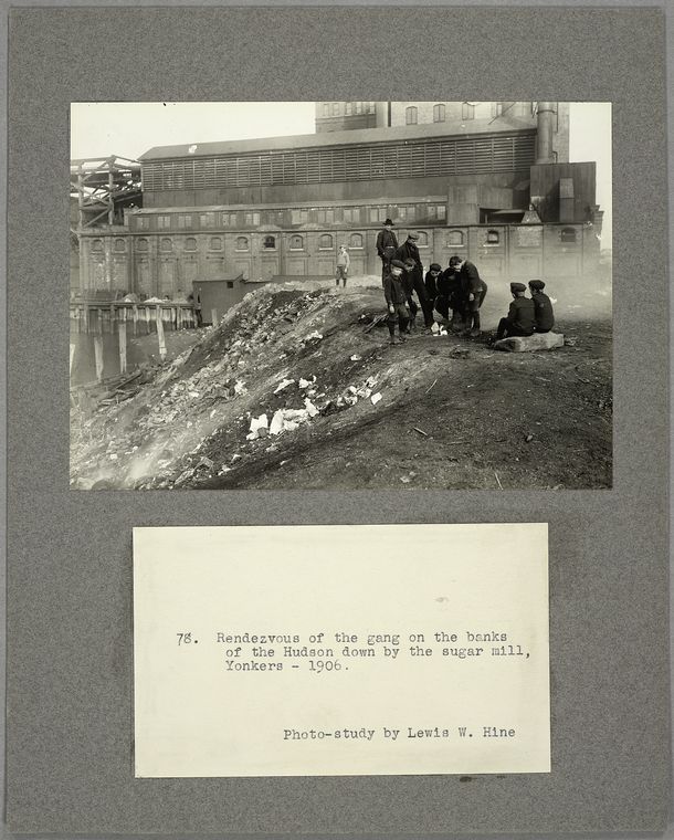 Rendezvous of the gang on the banks of the Hudson down by the sugar ...