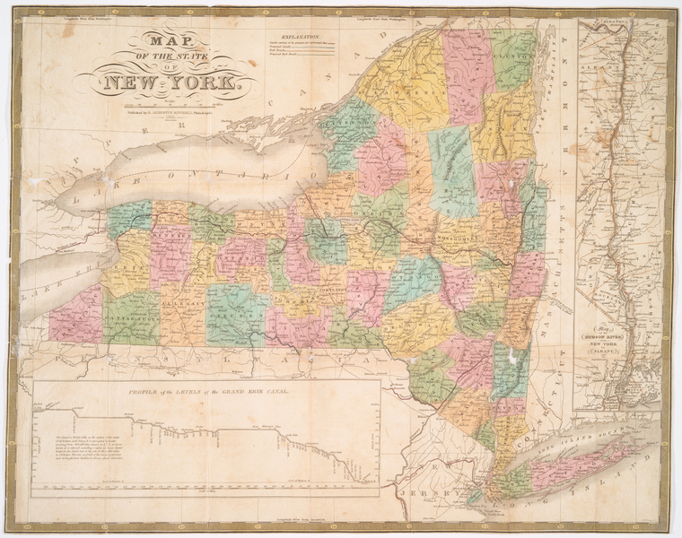 Map of the state of New York - NYPL Digital Collections