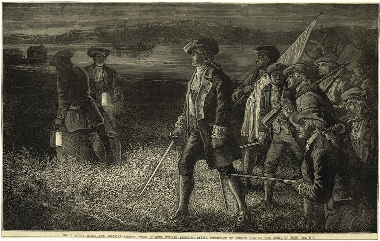 The midnight march : the American troops, under Colonel William ...