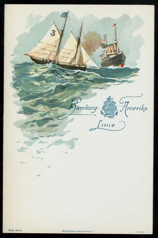 DINNER [held by] HAMBURG-AMERIKA LINIE [at] SS FURST BISMARCK (SS ...