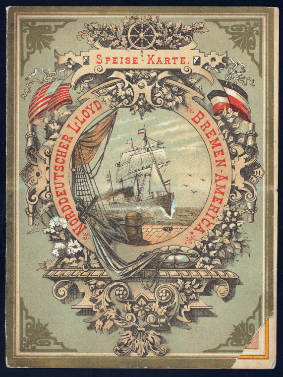 DINNER [held by] NORDDEUTSCHER LLOYD--BREMEN-AMERICA [at] STEAMSHIP (SS ...