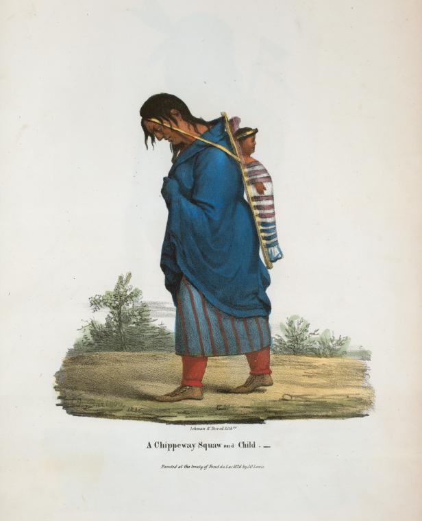 A Chippeway squaw and child. - NYPL Digital Collections