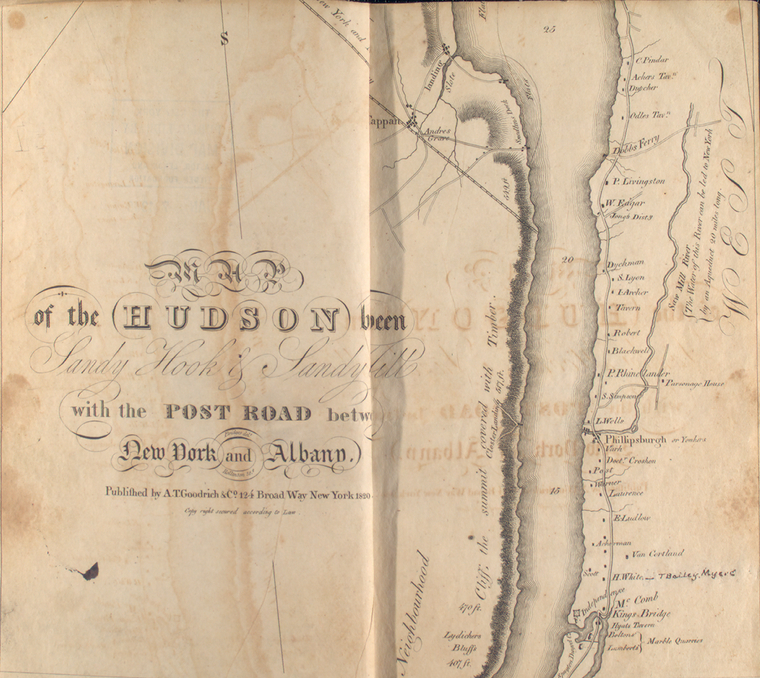Map of the Hudson ... from Spuyten Duyvil to P. Livingston's. - NYPL ...