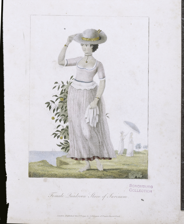 Female quadroon slave of Surinam. - NYPL Digital Collections