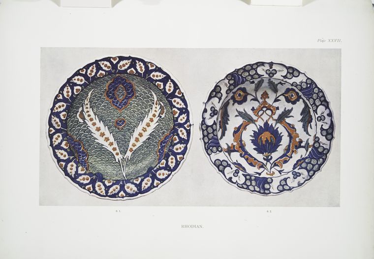 Case O,1. Rhodian dish, brilliant colours, 16th c. Diameter 12 in ...