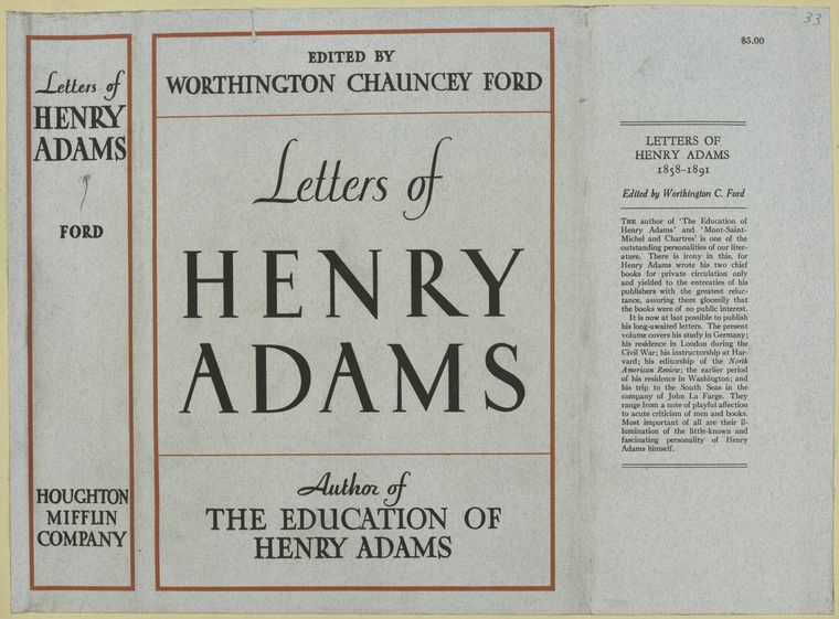 Letters of Henry Adams. - NYPL Digital Collections