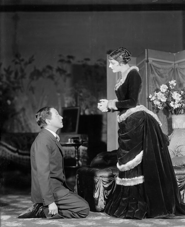 Rollo Peters (as Newland) & Katharine Cornell (Ellen) in Age of ...