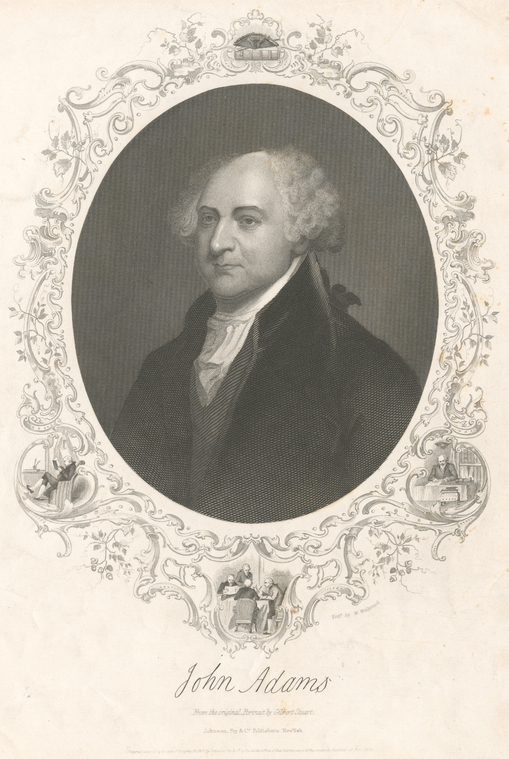 John Adams, from the original portrait by Gilbert Stuart. - NYPL ...