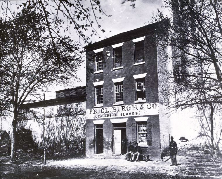Exterior view of Price, Birch & Co., dealers in slaves - NYPL Digital ...