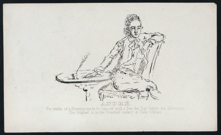 Andre, Fac-simile of a drawing made by himself with a pen the day ...