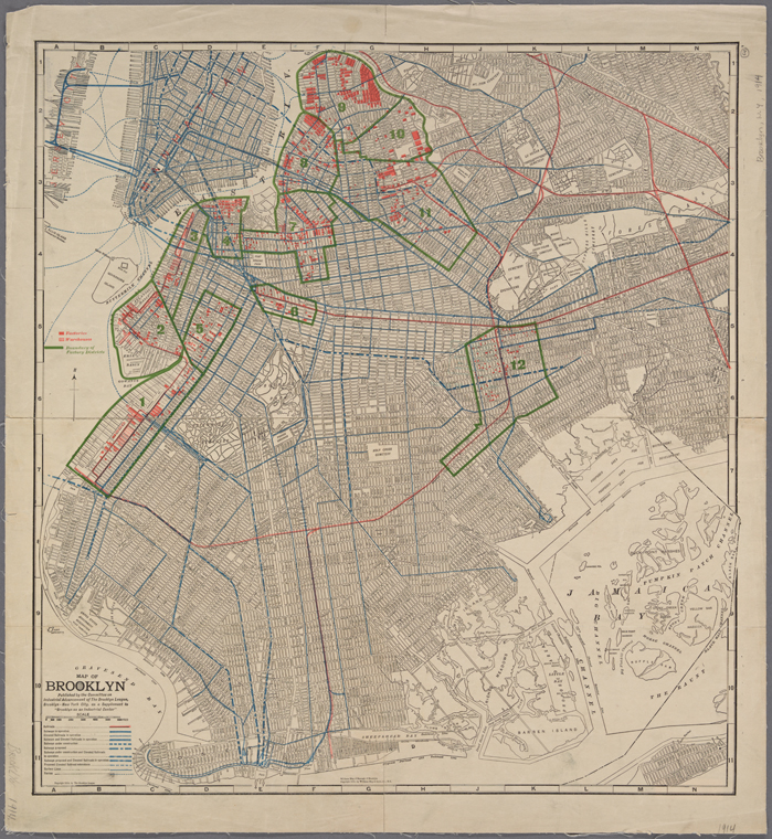 Map of Brooklyn - NYPL Digital Collections