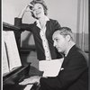 Composer Mark Sandrich, Jr., playwright/lyricist Sidney Michaels, Ulla ...