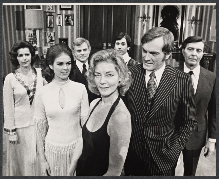 Publicity photo of the cast from the touring stage production Applause ...