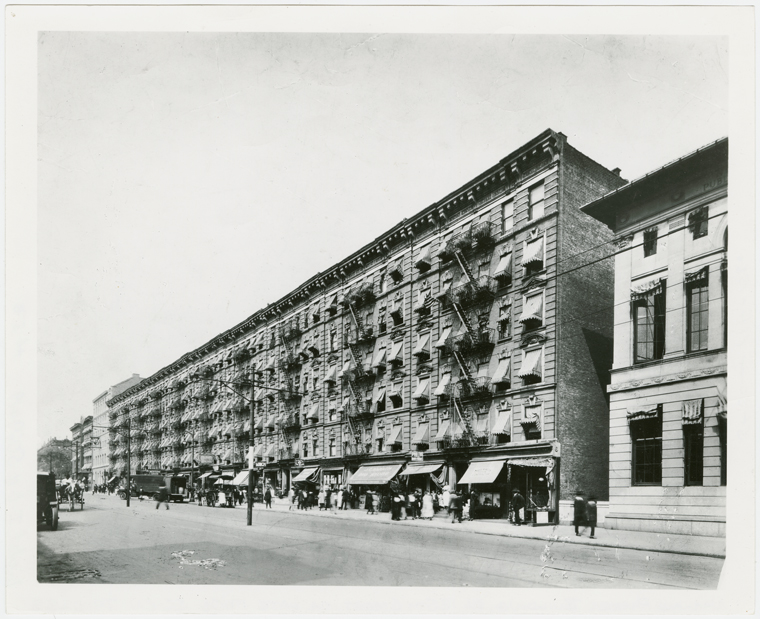 View of the Nail and Parker Building, an apartment building that was ...