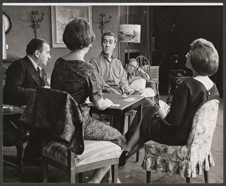 Martin Gabel, Ruth White, Jason Robards Jr., Hume Cronyn and Elizabeth ...