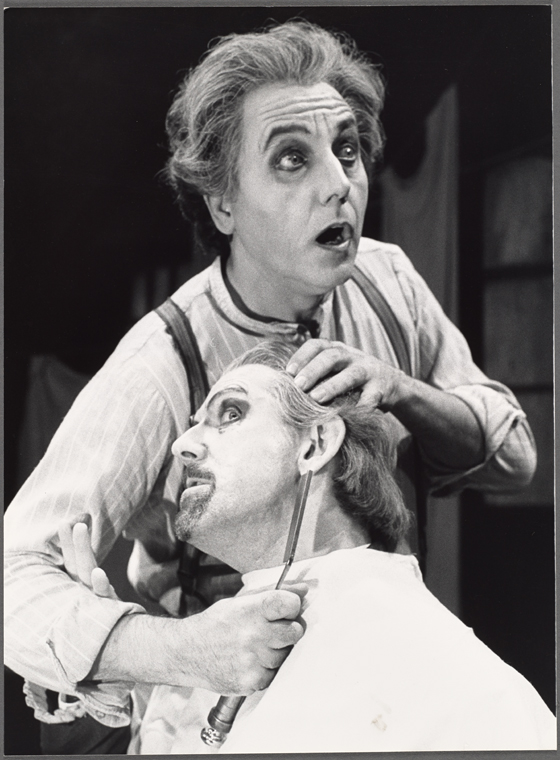 Bob Gunton and David Barron in the stage production Sweeney Todd - NYPL ...