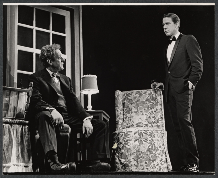 Alec Guinness and James Ray in the stage production Dylan - NYPL ...