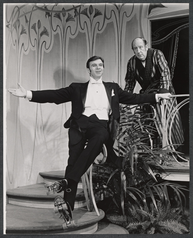 Joe Ponazecki and Paul Ford in the stage production 3 Bags Full - NYPL ...