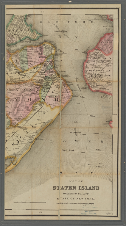 Map of Staten Island, Richmond County, State of New York - NYPL Digital ...