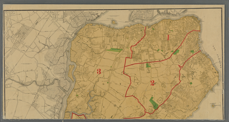 New Standard Map of the Borough of Richmond - NYPL Digital Collections
