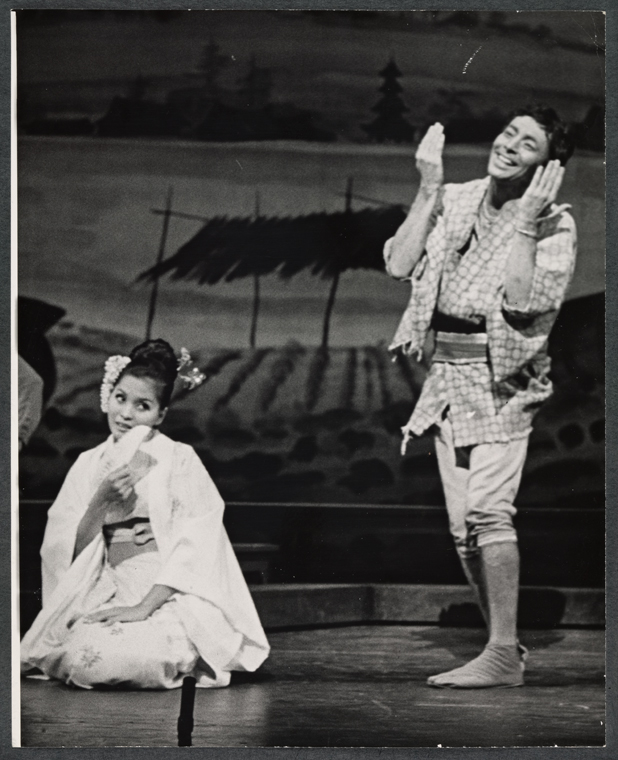 Eleanor Calbes and Kenneth Nelson in the stage production Lovely Ladies ...