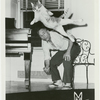 George Balanchine with, Mourka, his cat. - NYPL Digital Collections