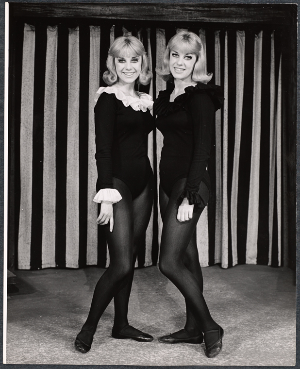 Jennifer Baker and Susan Baker in the stage production Stop the World ...