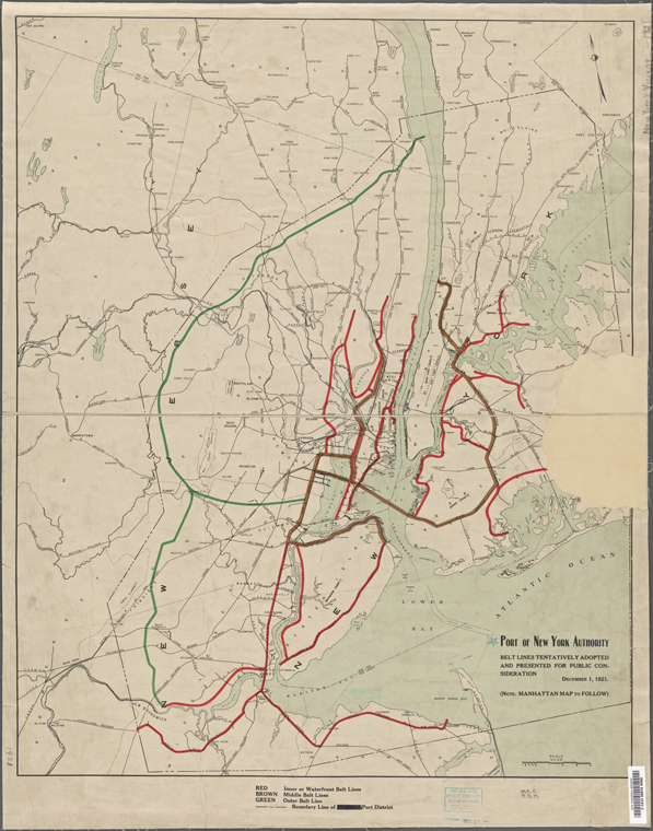 Digital Collections - Port of New York Authority : belt lines ...